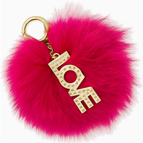 Michael Kors | Accessories | Michael Kors Large Fur Pom Pom Love Ultra ...